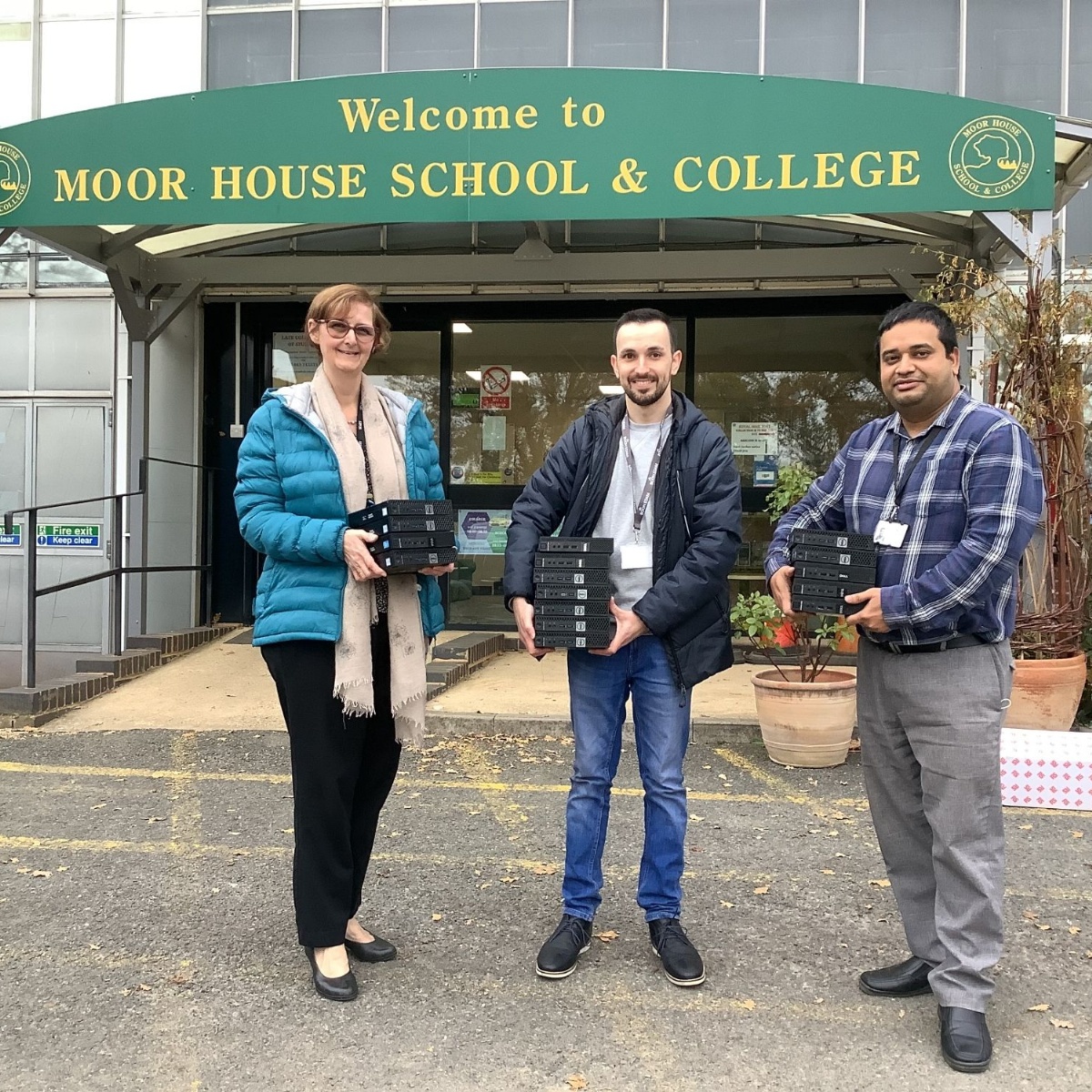 Moor House School & College - A big thanks for micro-computer donation